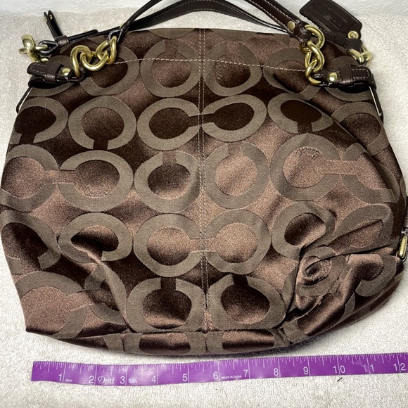 Coach | Bags | Coach Brooke Signature Canvas Leather Handbag Purse ...